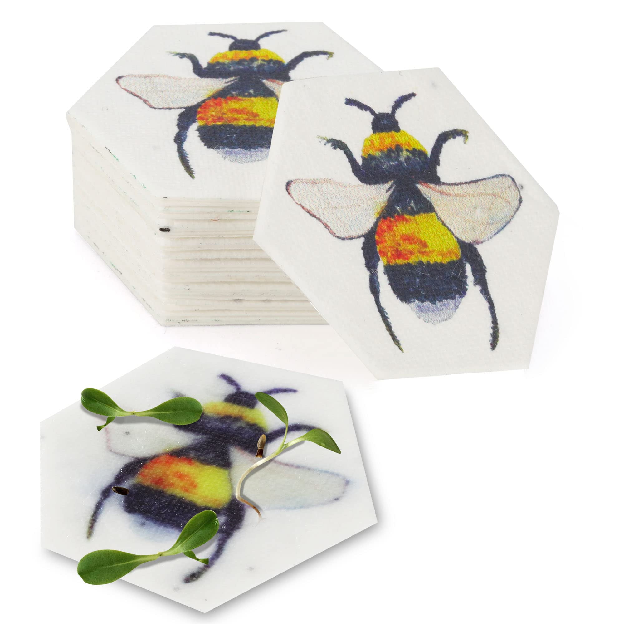 Plantable Wildflower SeedEGSC Paper Favors with Bee, Seed Packets ...