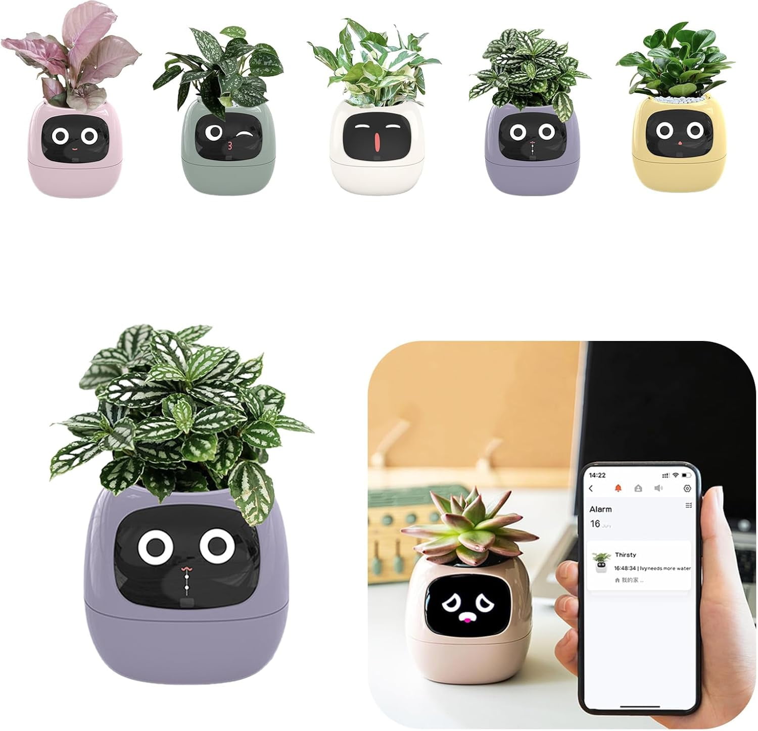 Plantagotchi Planter, AI Smart Plant Pot, Ai Planter Pot, Ivy Smart ...