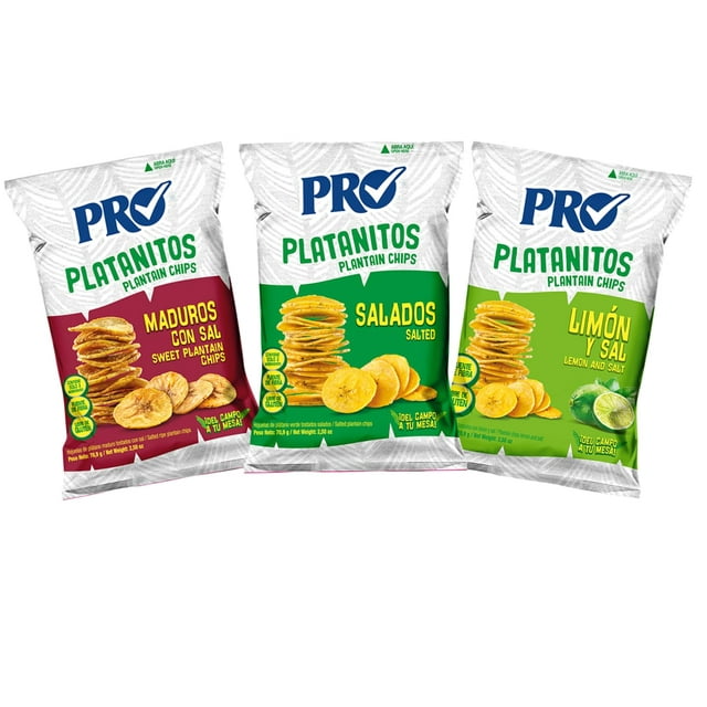 Plantain Chips Bundle - SBF3 Sweet, Salted, Lemon & Salt Flavors ...