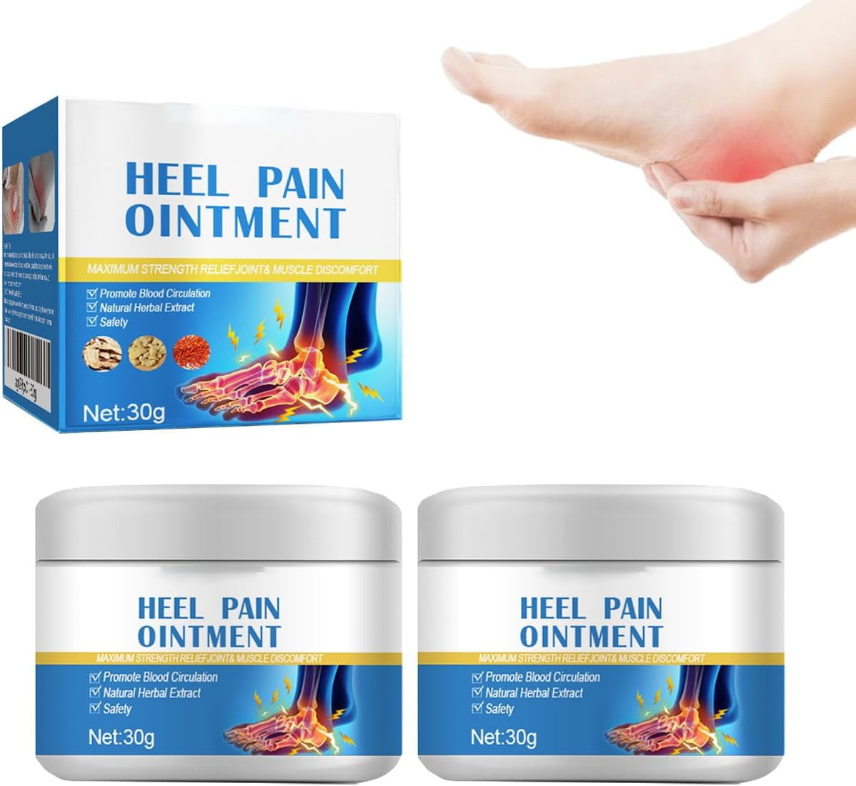 Plantar Fasciitis Cream, Natural Heel Relief Cream For Plantar ...