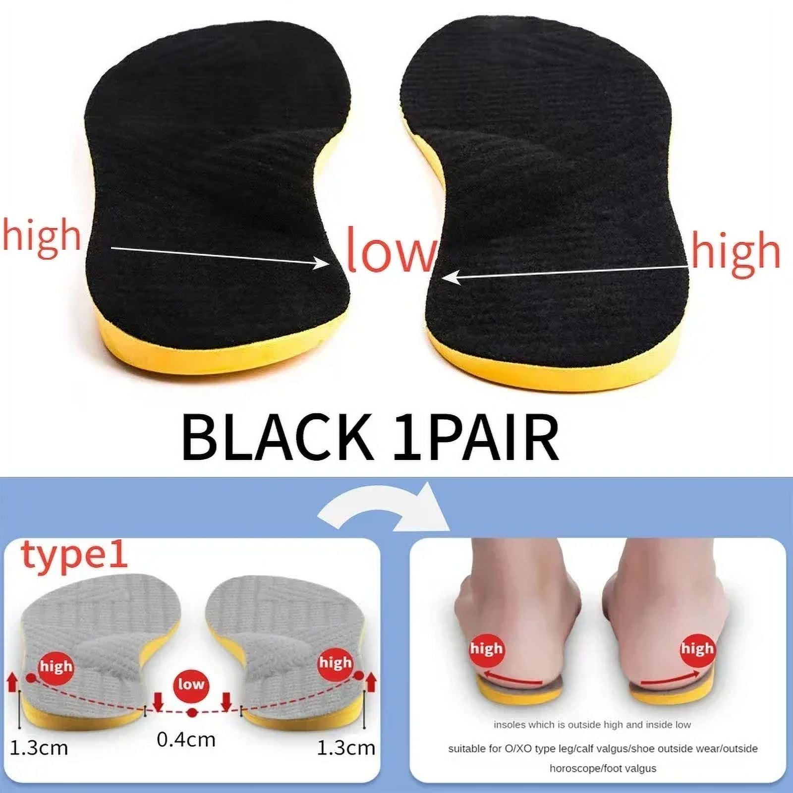 Plantar Fasciitis Feet Insoles Arch Support Orthotic Insoles Men Women ...