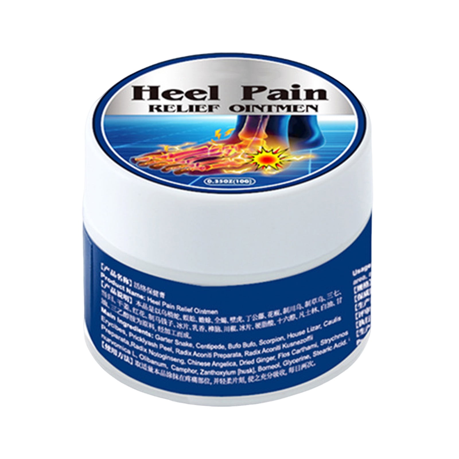 Plantar Fasciitis Heel Pain Cream with Natural Herbal Formula for Fast ...