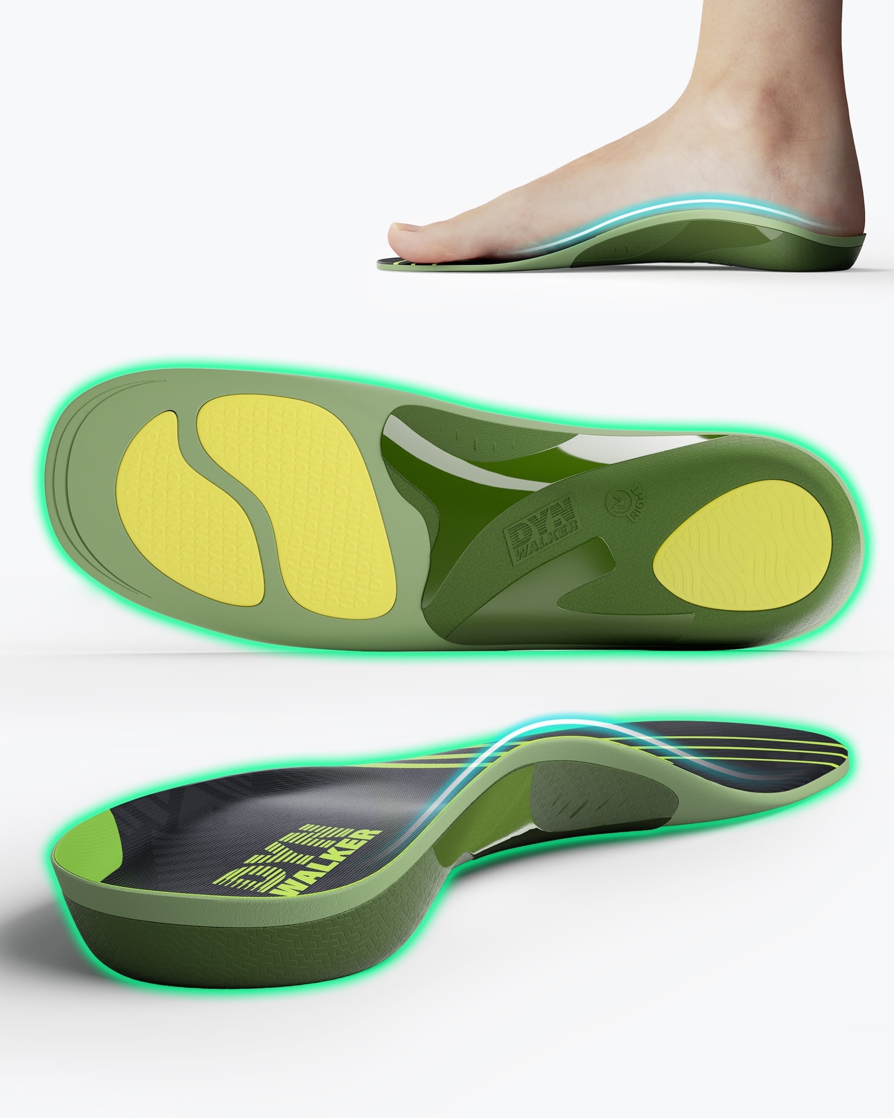 Plantar Fasciitis Insoles,DynWalker Arch Support Inserts,Relief Foot ...