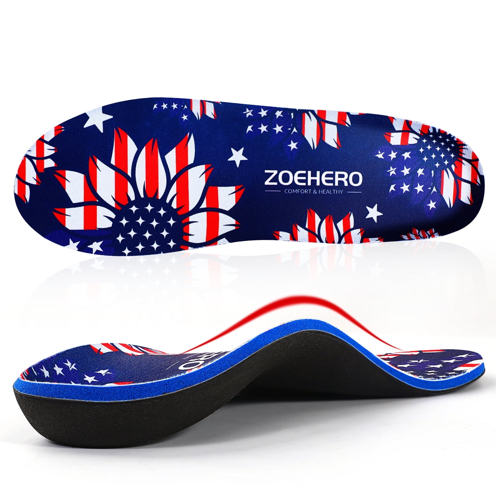 Plantar Fasciitis Insoles for Men Women,Heavy Duty Arch Support Inserts ...
