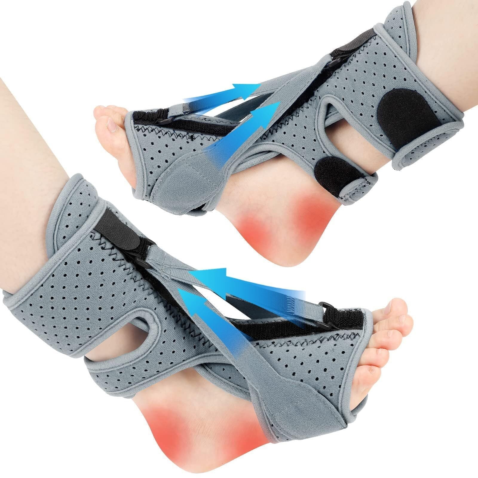Plantar Fasciitis Night Splint,Upgrade 3 Adjustable Plantar Fasciitis ...