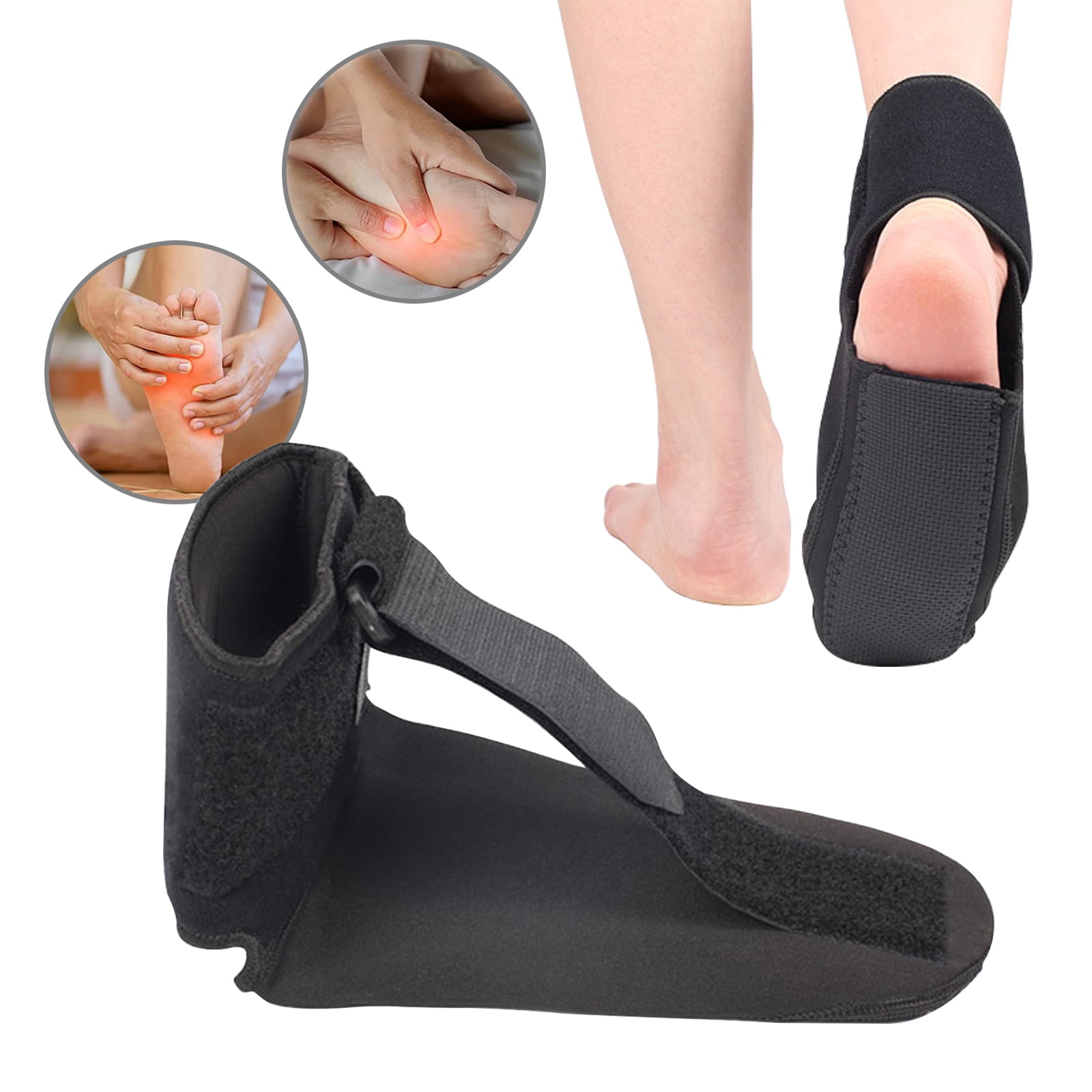 Plantar Fasciitis Night Splints,Foot Drop Orthotic Brace Support Straps ...
