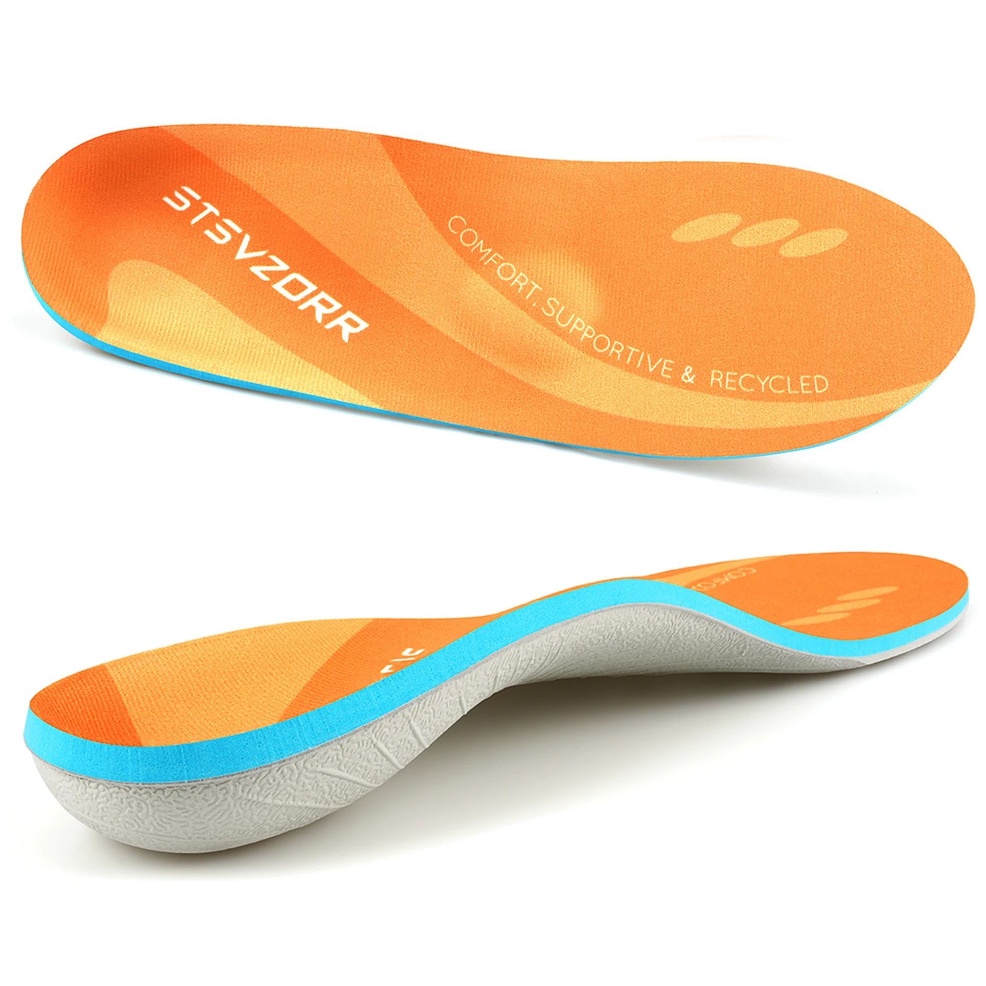 Plantar Fasciitis Orthopedic Sport Insole Men Women Sneaker Flat Feet ...
