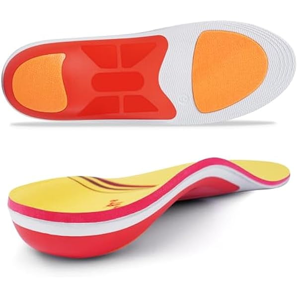 Plantar Fasciitis Relief Insole Heavy Duty High Arch Supports Orthotics ...