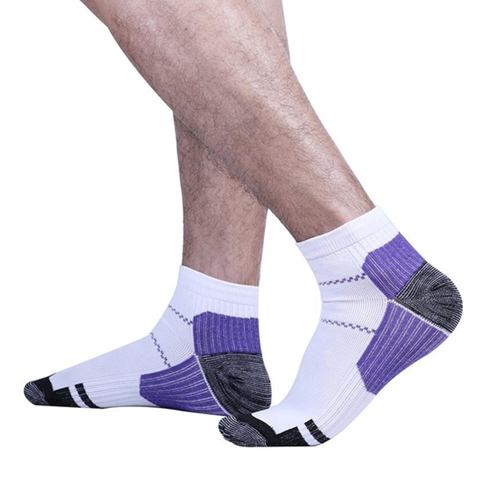 Plantar Fasciitis Socks 2 Pair Heel Arch Support Socks for Men & Women ...