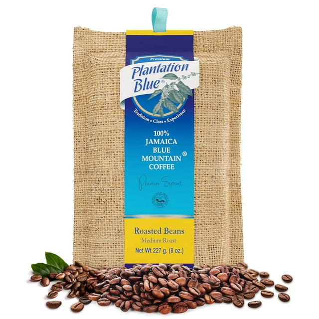 Plantation Blue 100% Blue Mountain Coffee Medium Roast Whole Beans from ...
