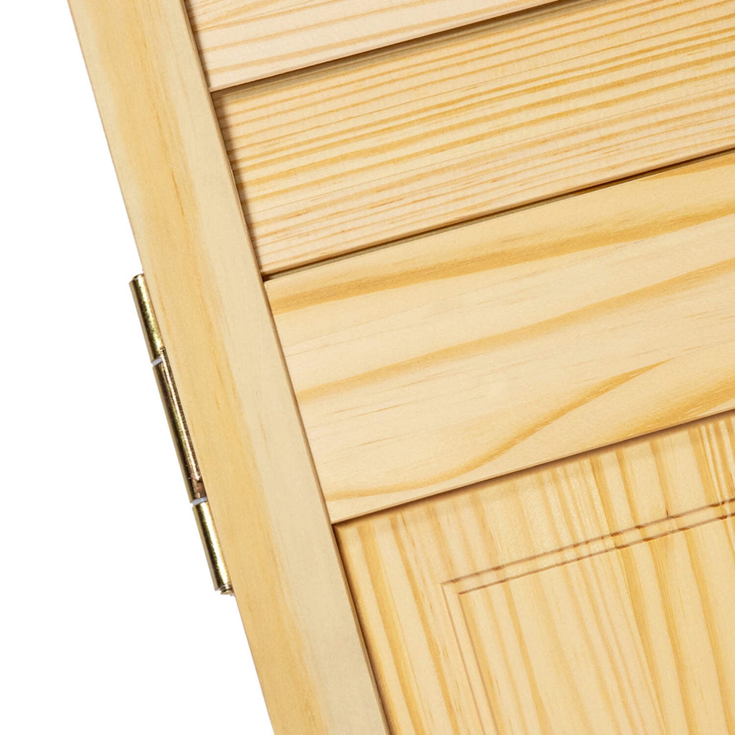 Plantation Louver Panel Solid Core Unfinished Wood Bi-fold Door ...
