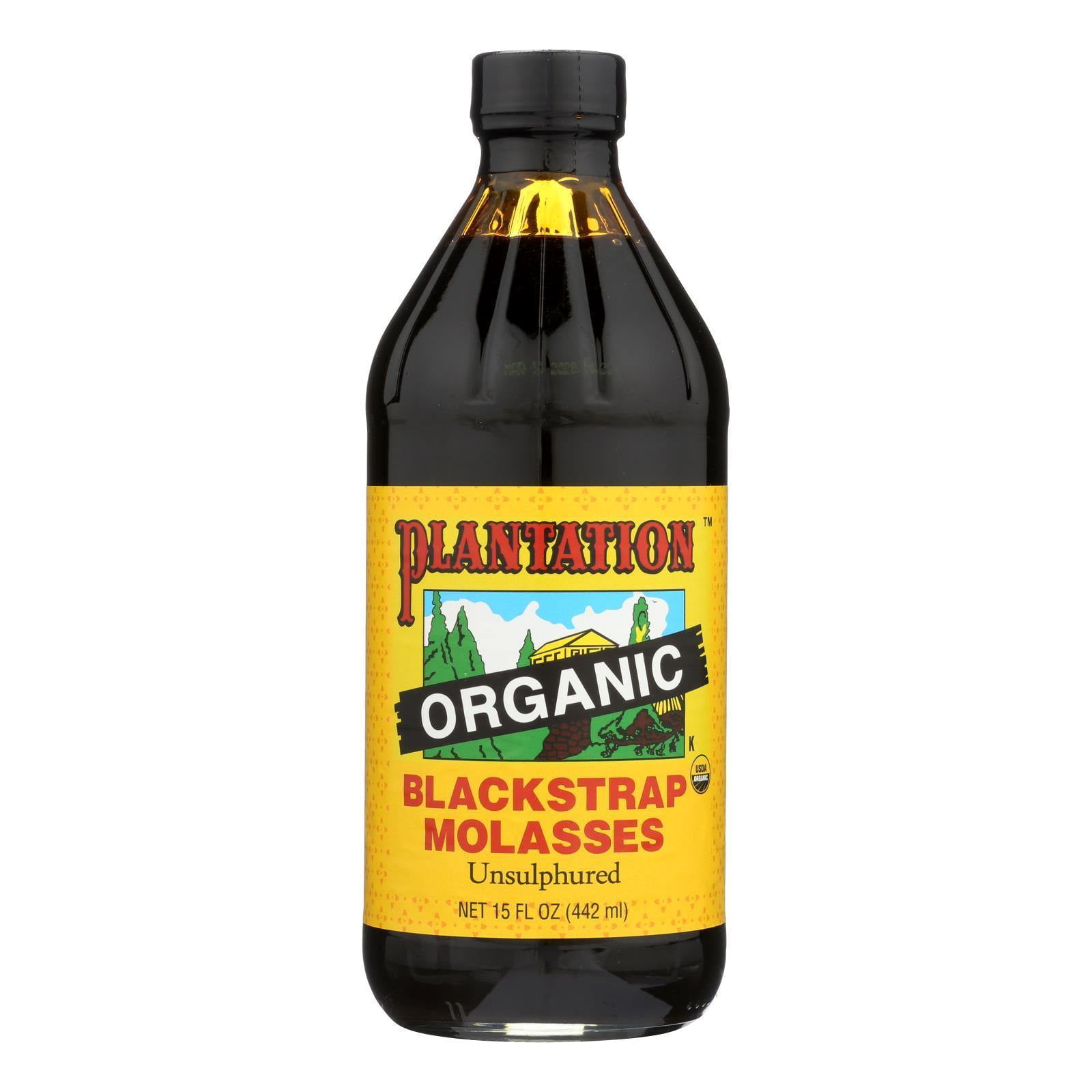 Plantation Organic Blackstrap Molasses Syrup - Case of 12 - 15 oz ...