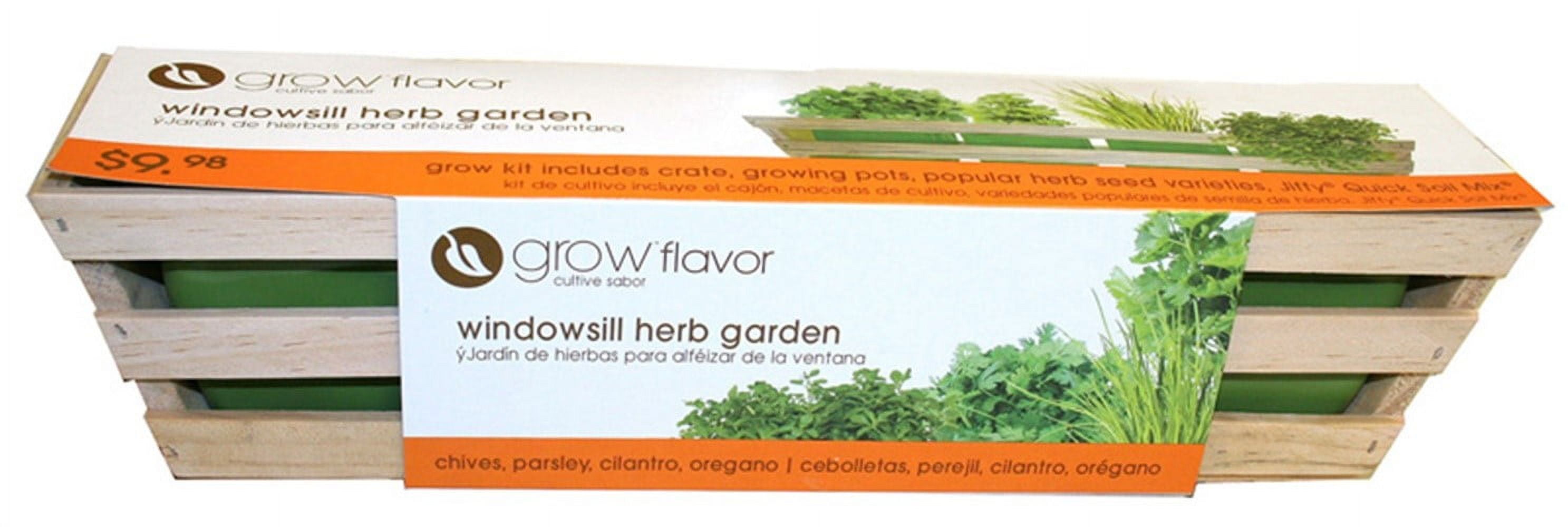 Plantation Products KGFH 13.5 in. Windowsill Herb Kit, Black - Walmart.com