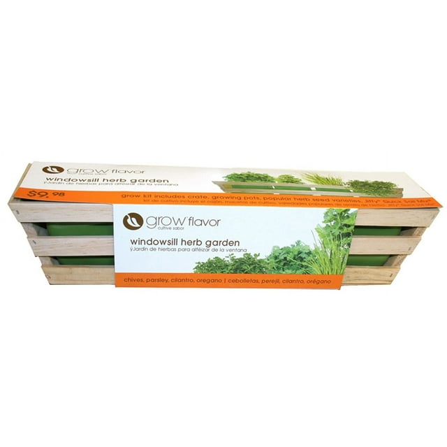 Plantation Products KGFH 13.5 in. Windowsill Herb Kit, Black - Walmart.com