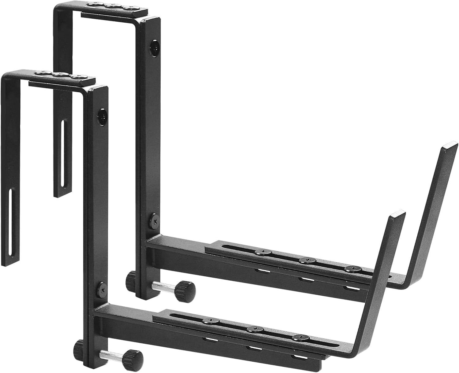 Planter Box Bracket, Adjustable Heavy Duty Iron Window Box Brackets for ...