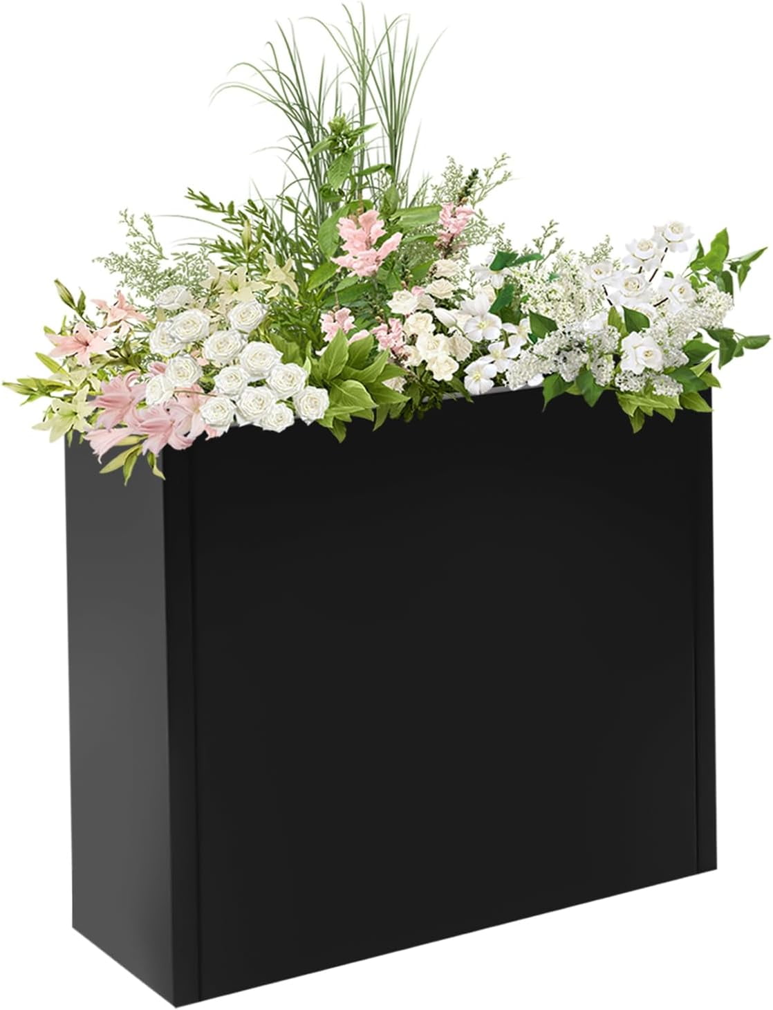 Planter Box, Tall Metal Outdoor/Indoor Planter Box with Practical Tool ...