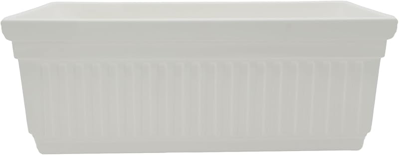 Planter Box w/Drain Plug - Long Planter Box for Windowsills, Balconies ...