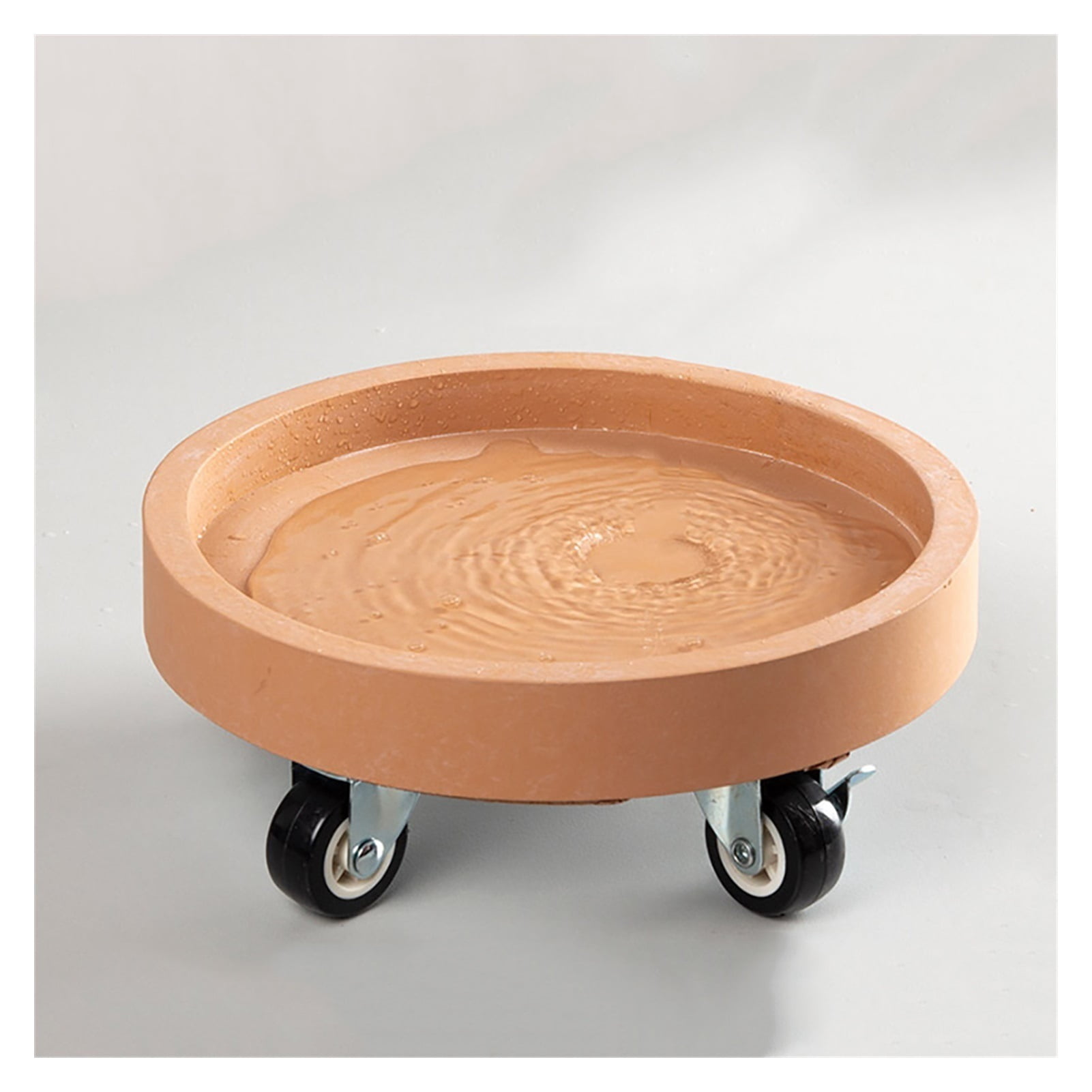 Planter Caddies Plant Saucer Pot with Wheels,Round Flower Pot Stand ...