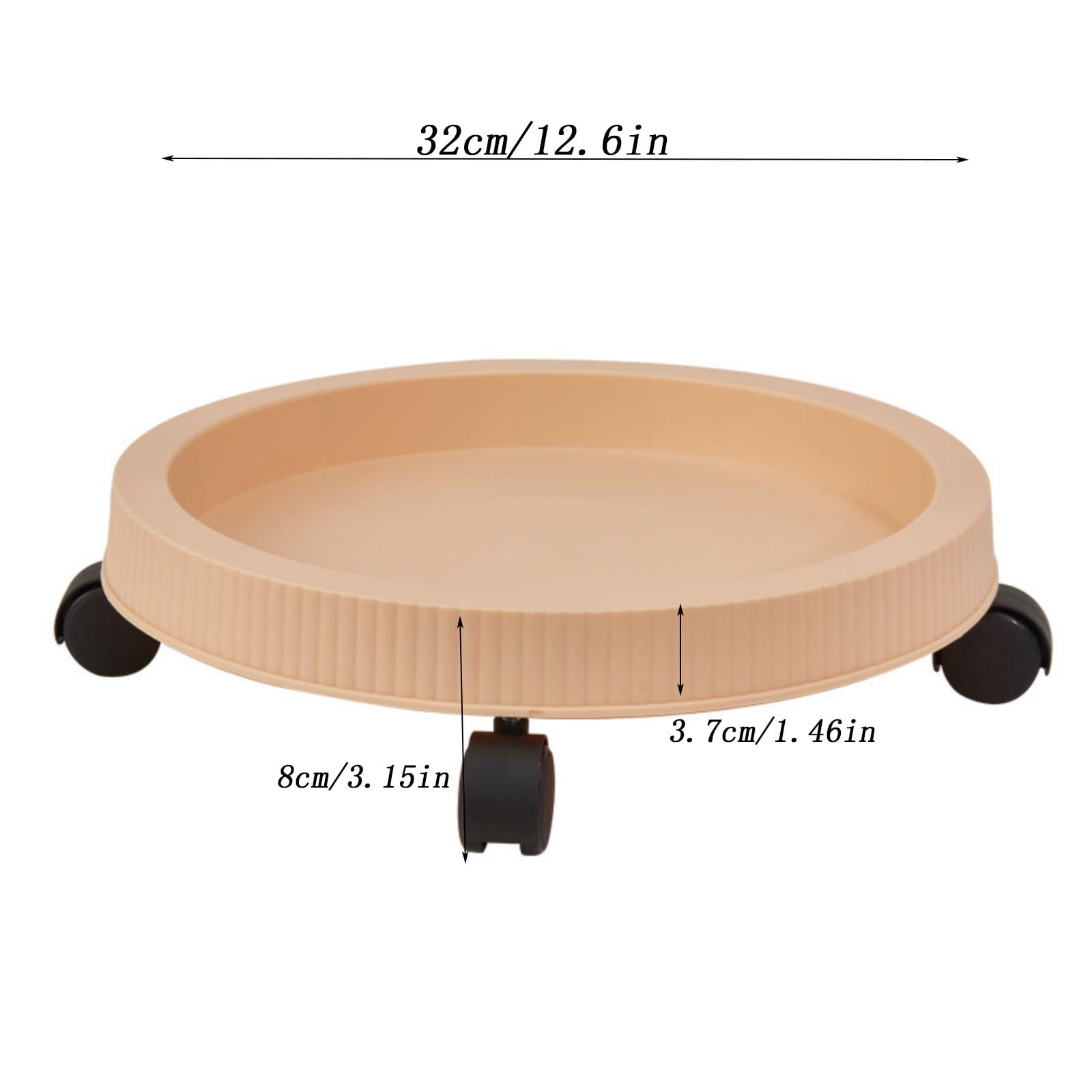 Planter Caddies Rolling Saucer Caddy with Wheels, Heavy Duty Wheeled ...