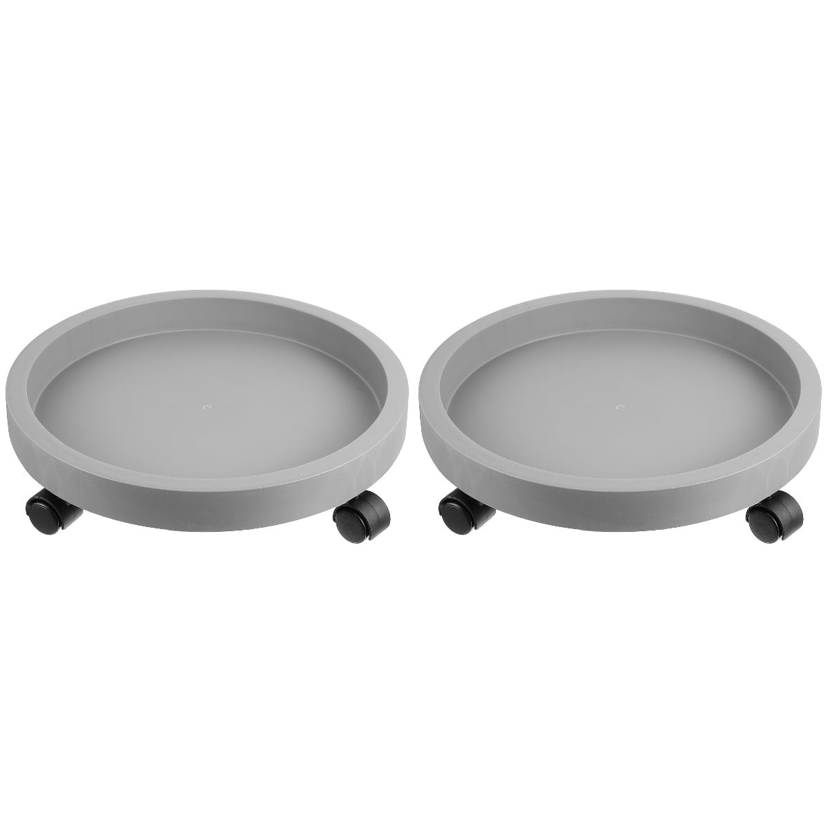 Planter Flower Roller Stand Plant Pot Dolly Support Round Indoor Pallet ...