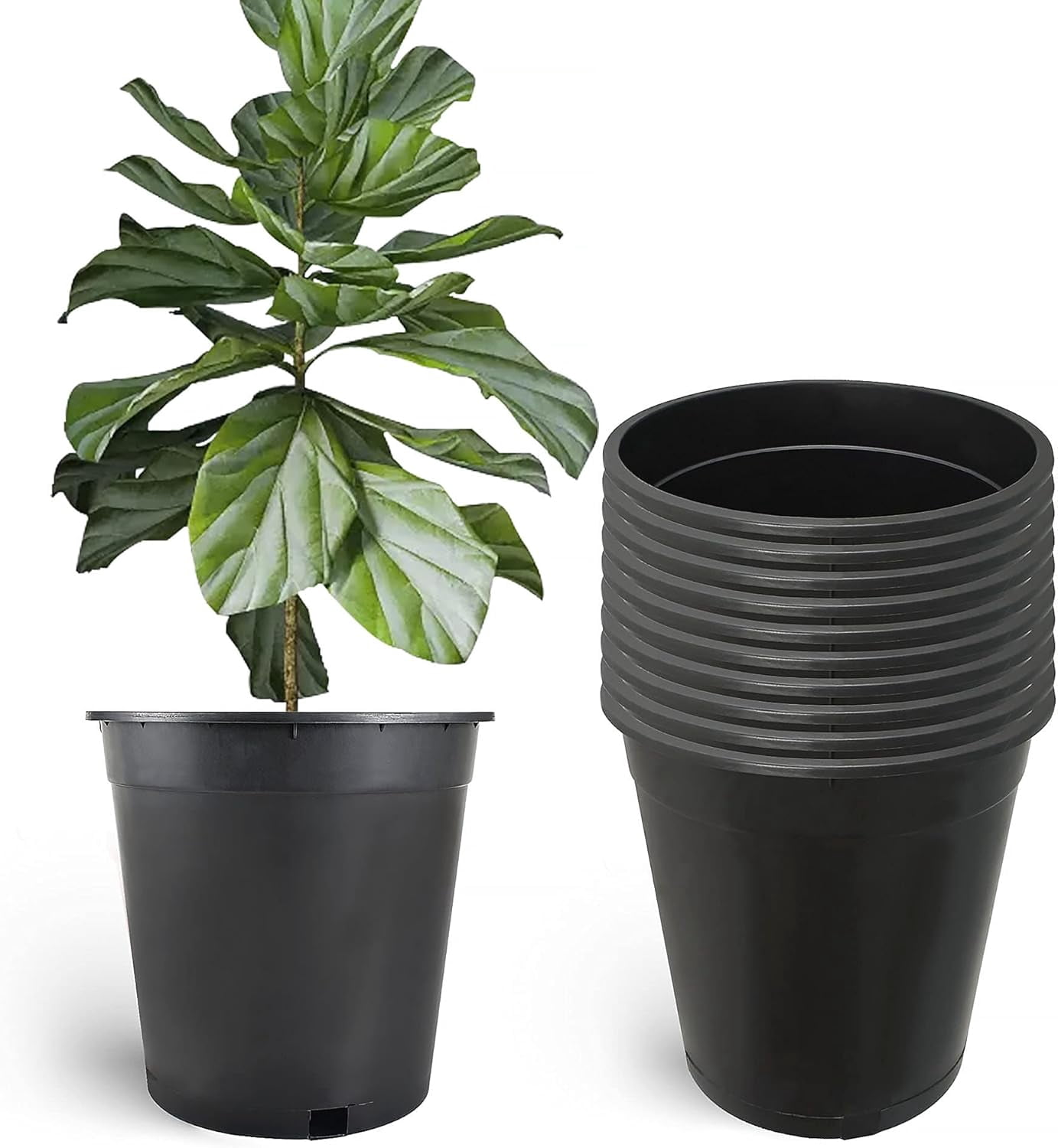 Planter Nursery Pots 3.6 Gallon Pots for , Injection Molded Plastic ...