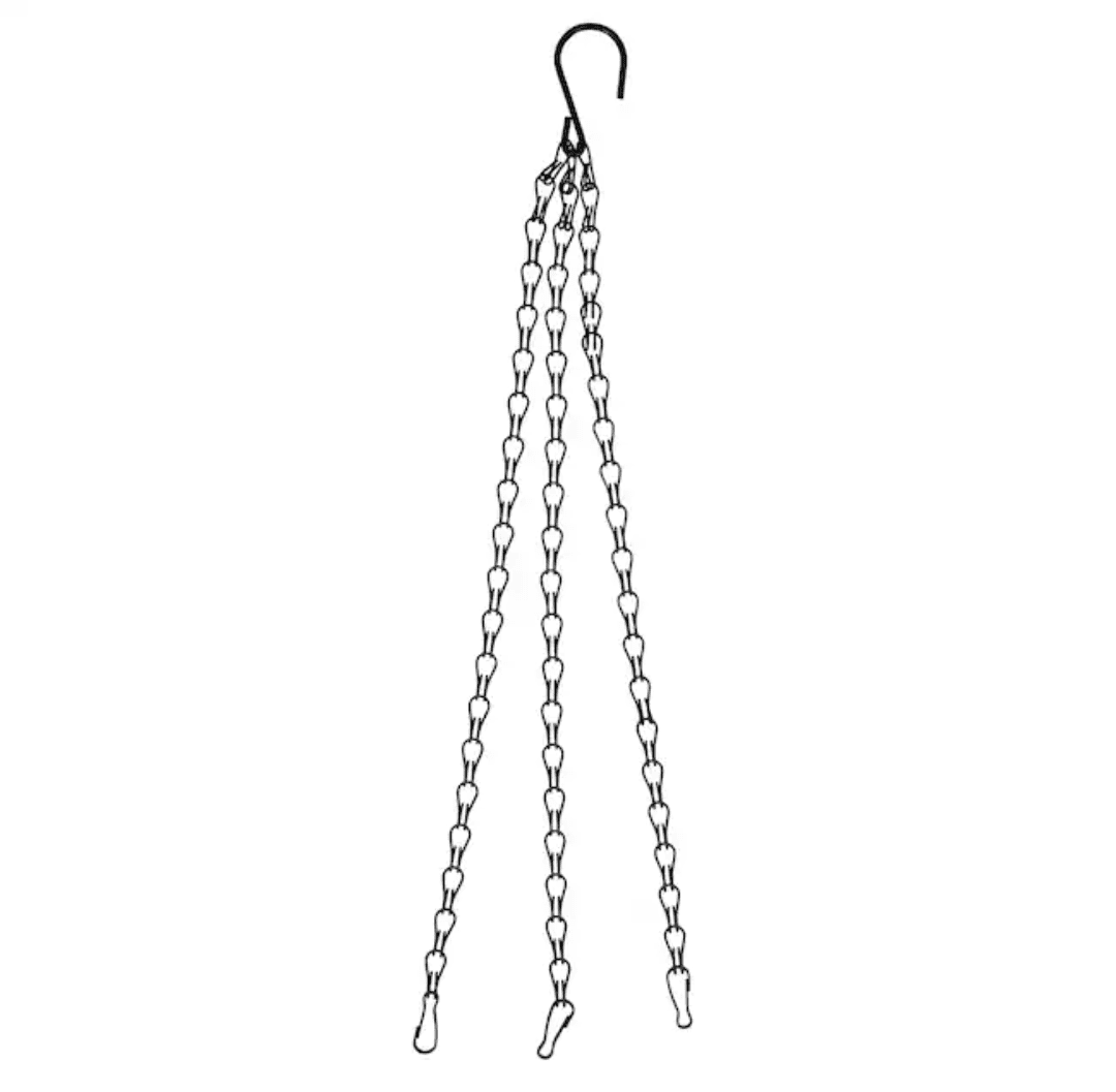 Planter Pot Chain Black - Stylish and Sturdy Chain Hangers for Hanging ...