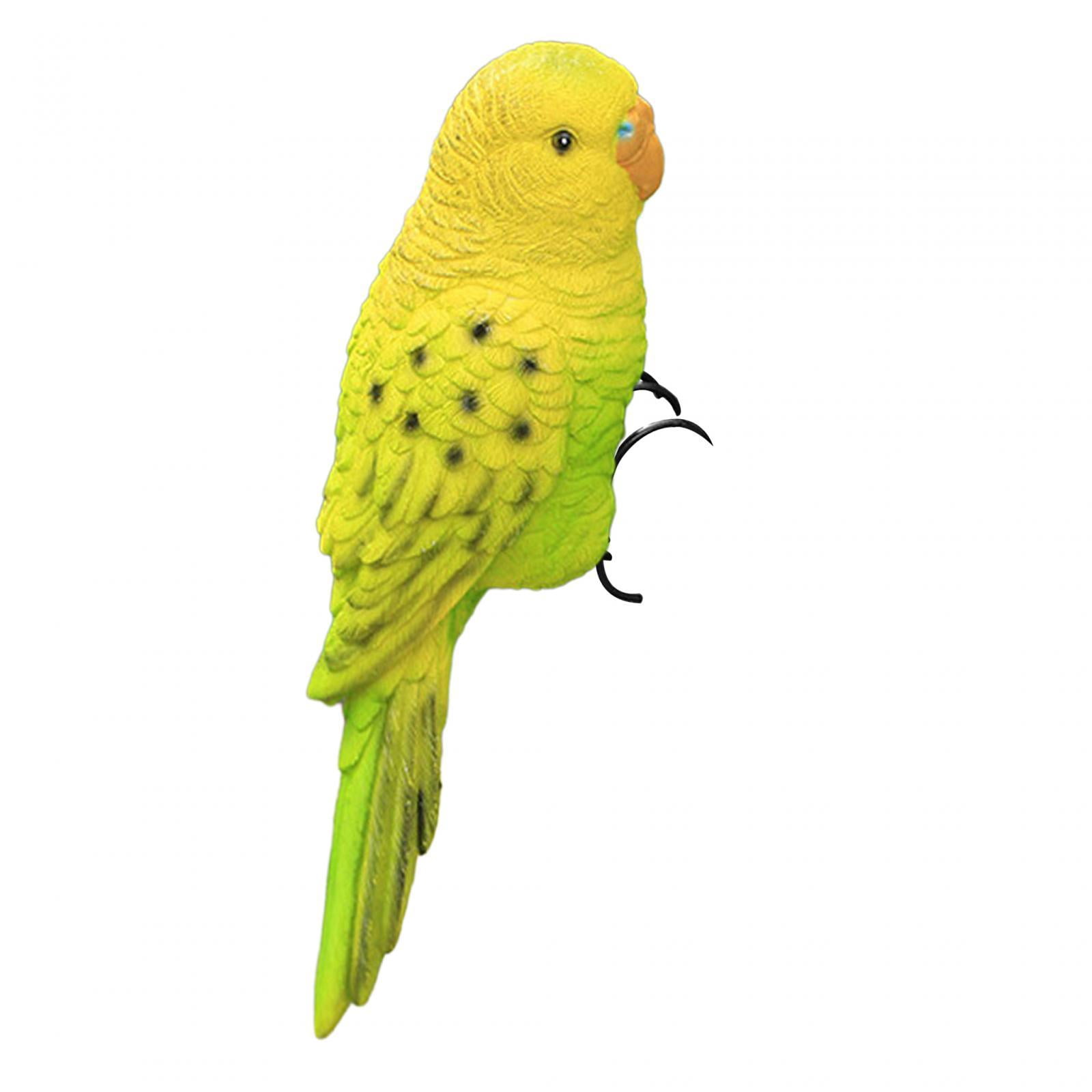 Planter Pot Hugger Figurine Resin Parrot Figurine for Patio Tree Decor ...