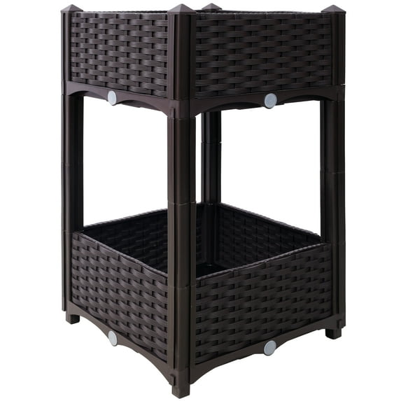 Planter Raised Beds, Elevated Planter Garden Box with Drainage Plug ...