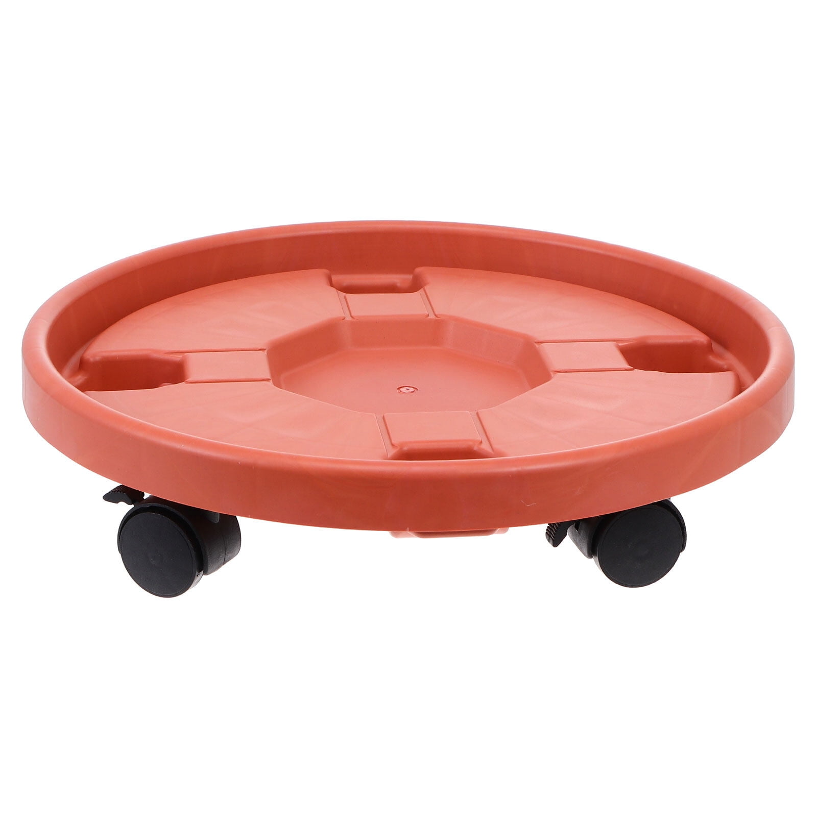 Planter Saucers Cork Pads Thick Mobile Pallet Wheel Flower Vase Rack ...