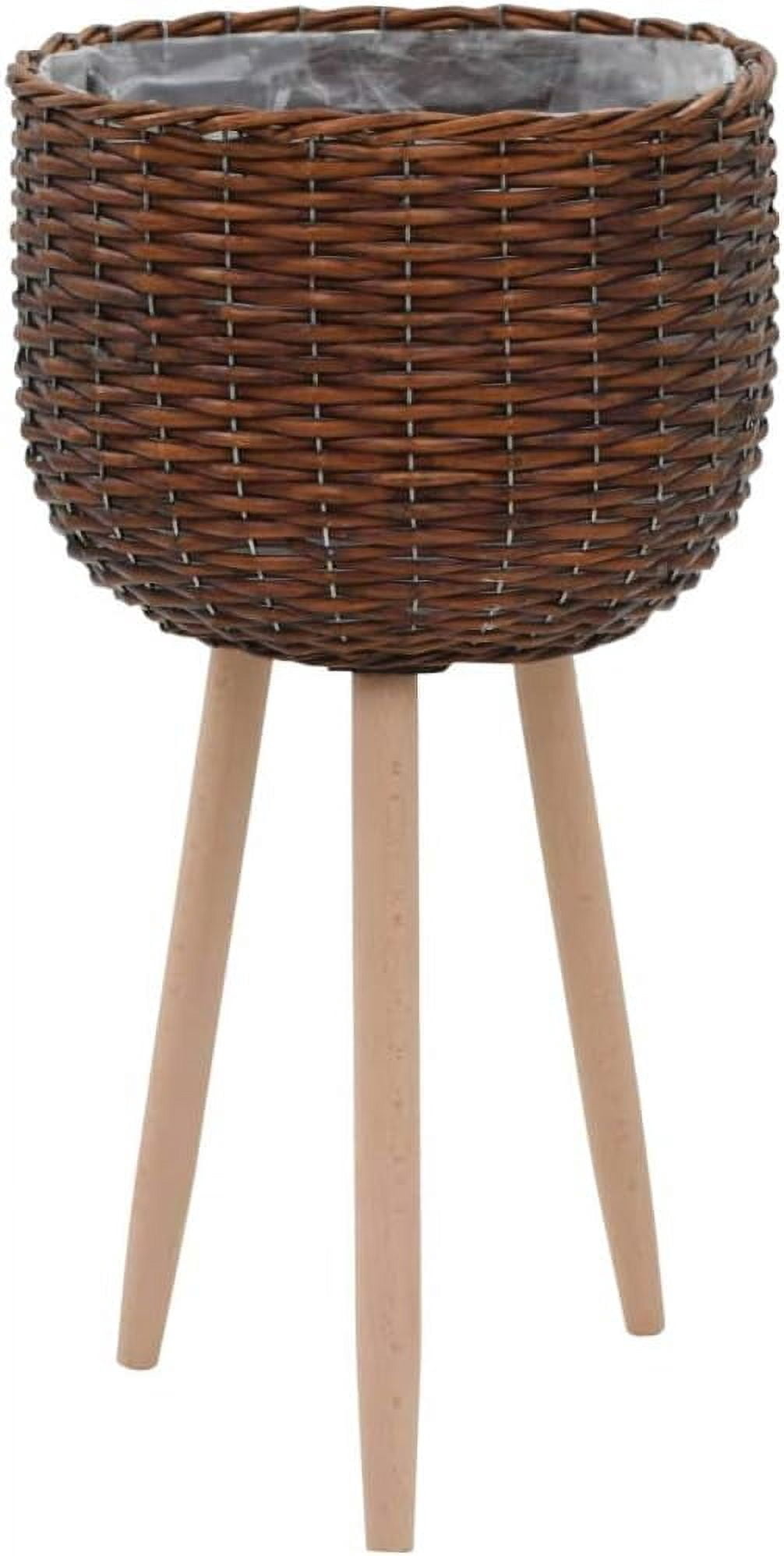 Planter Wicker with PE Lining,Patio Decoration,Gardening Supplies ...