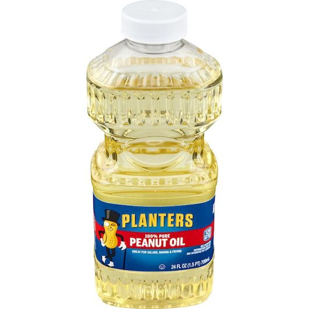 Planters Pure Peanut Oil, 100 Percent, 24 Ounce, Ideal for Baking ...