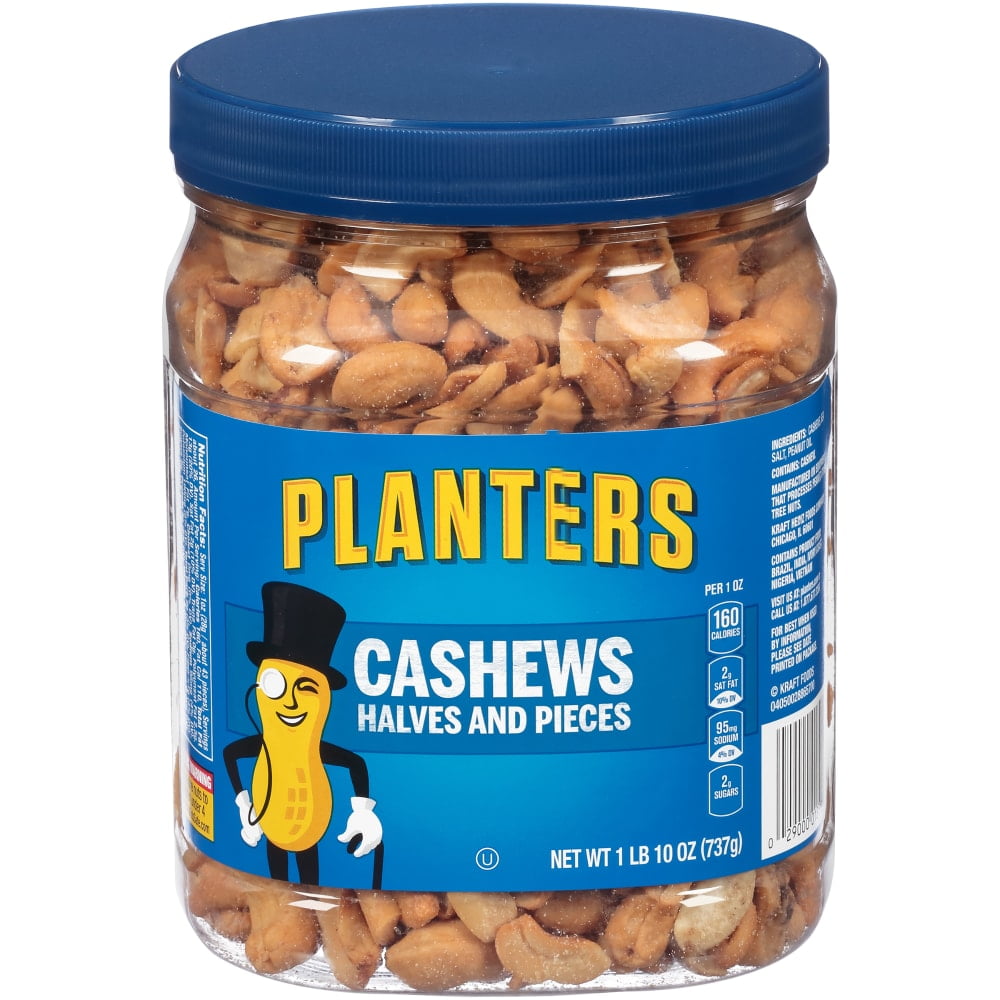 Planters Cashews Halves Pieces - Walmart.com
