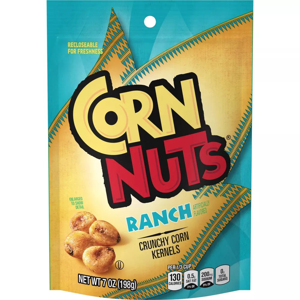 Planters Corn Nuts Ranch Crunchy Corn Snacks 7oz - Walmart.com