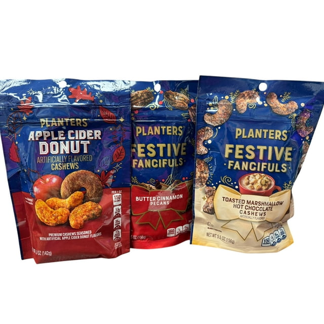 Planters Festive Fancifuls Variety Pack - Butter Cinnamon Pecans ...