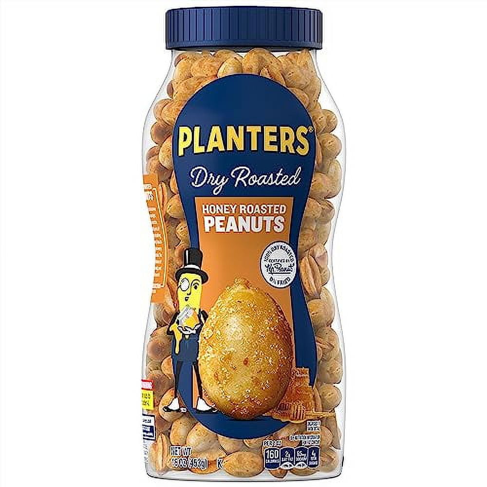 Planters Honey Roasted Peanuts .. (6 ct Pack, 16 .. oz Jars) - Walmart.com