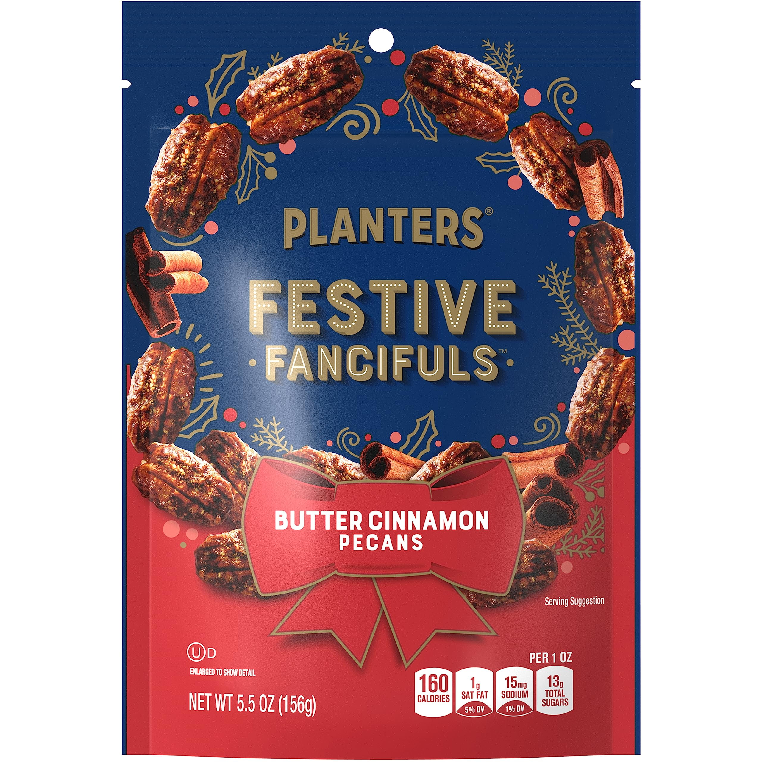 Planters Limited Edition Kettle OIF8 Cooked Butter Cinnamon Pecans, 5.5 ...