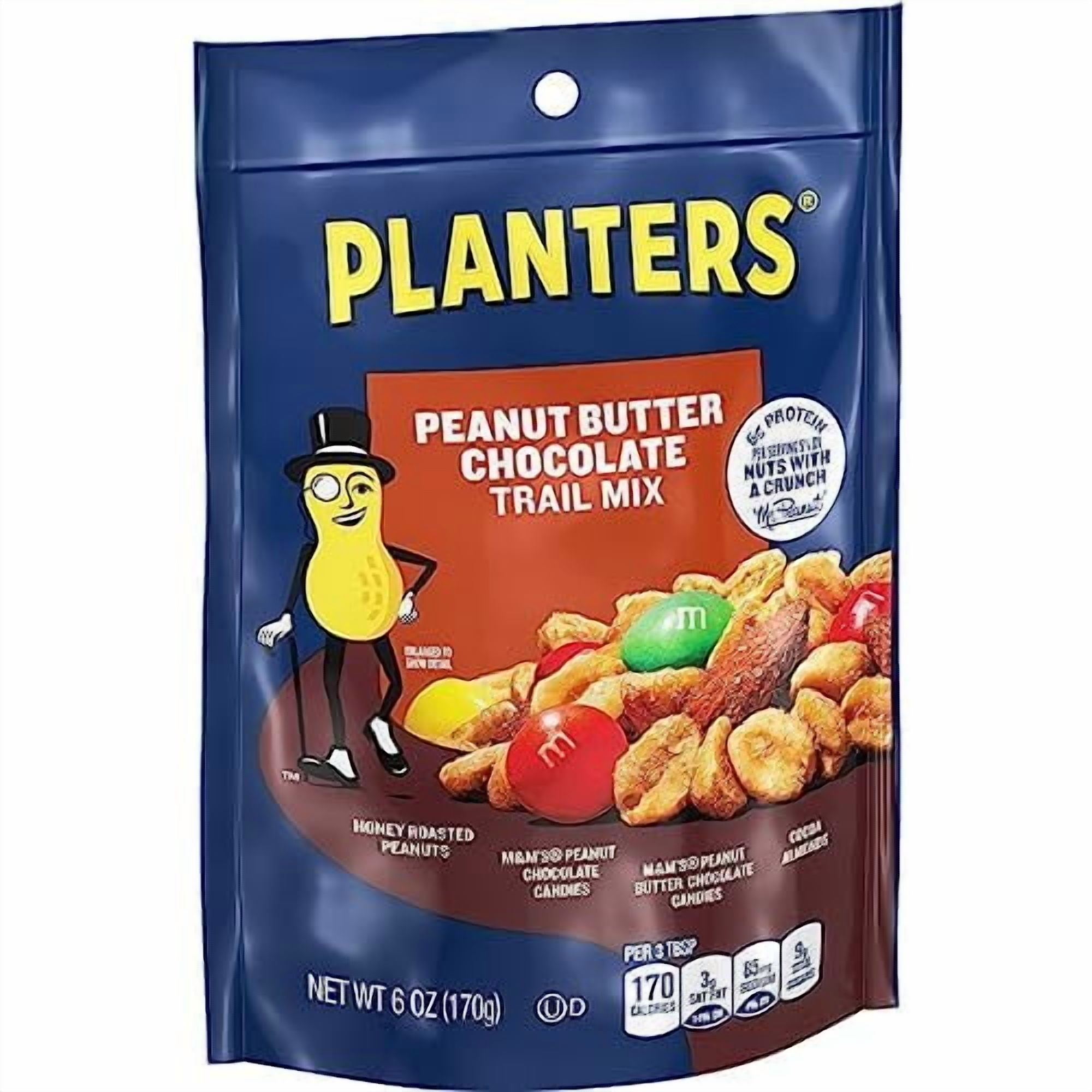 Planters Peanut Butter Chocolate Trail Mix, 6 Ounces, 12 per case ...