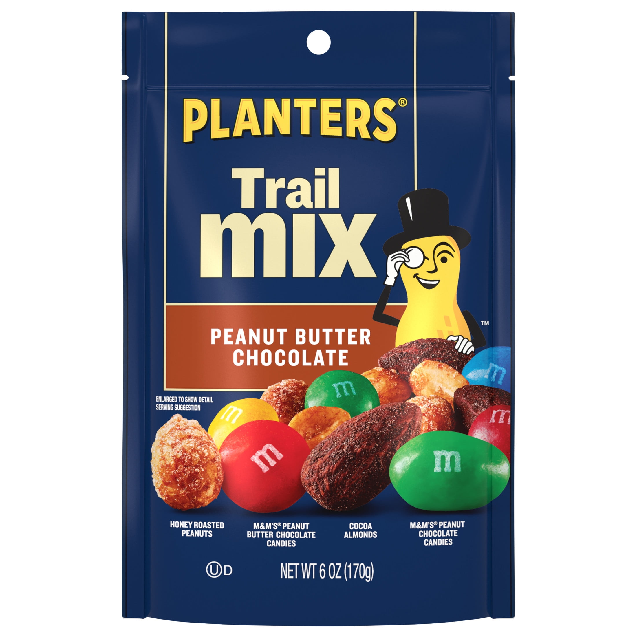 Planters Nut Snack, Peanut Butter Chocolate Trail Mix with Honey ...