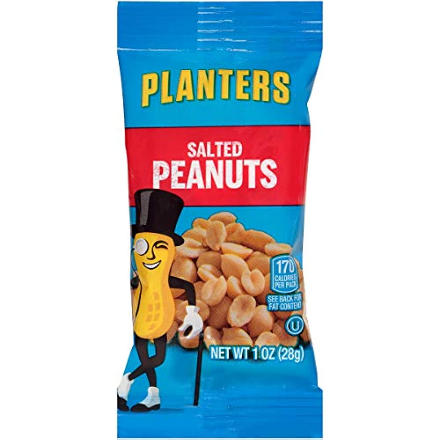 Planters Single Serve Salted Peanuts, 1 oz. Bags (Pack of 144 ...