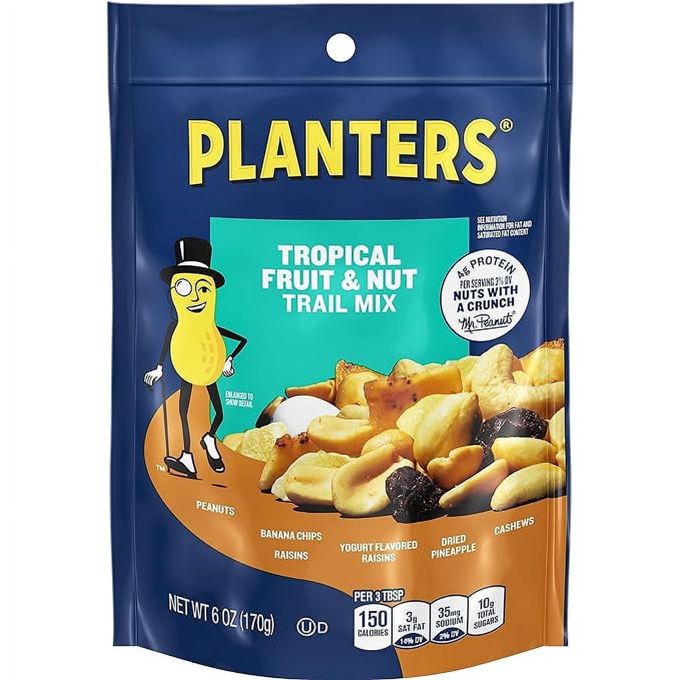Planters Tropical Fruit & Nuts, Trail Mix, 6 Oz - Walmart.com