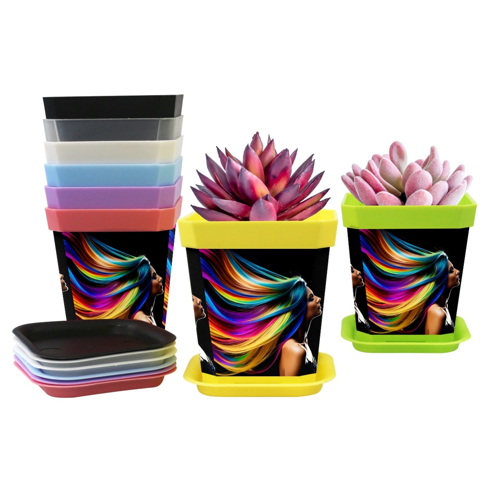 Planters for Outdoor Plants,Planter,Outdoor Planters,8 Pack,Abstract ...