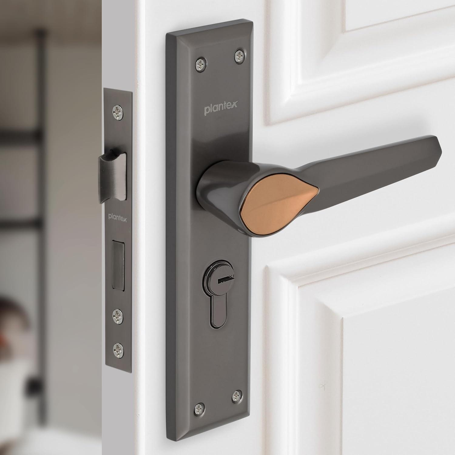 Plantex HeavyDuty Door Lock SetMain Door Lock Handle Set6Lever Lock ...