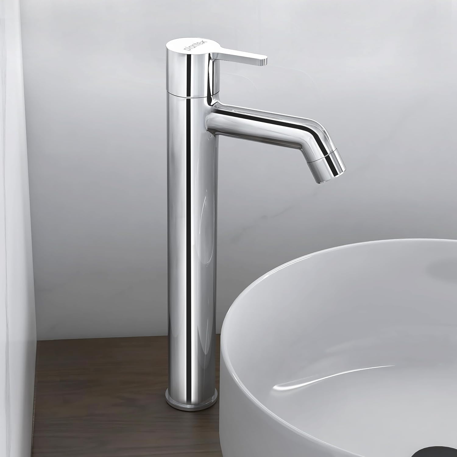 Plantex Pure Brass High Neck Pillar Cock Tap for Wash Basin with Teflon ...