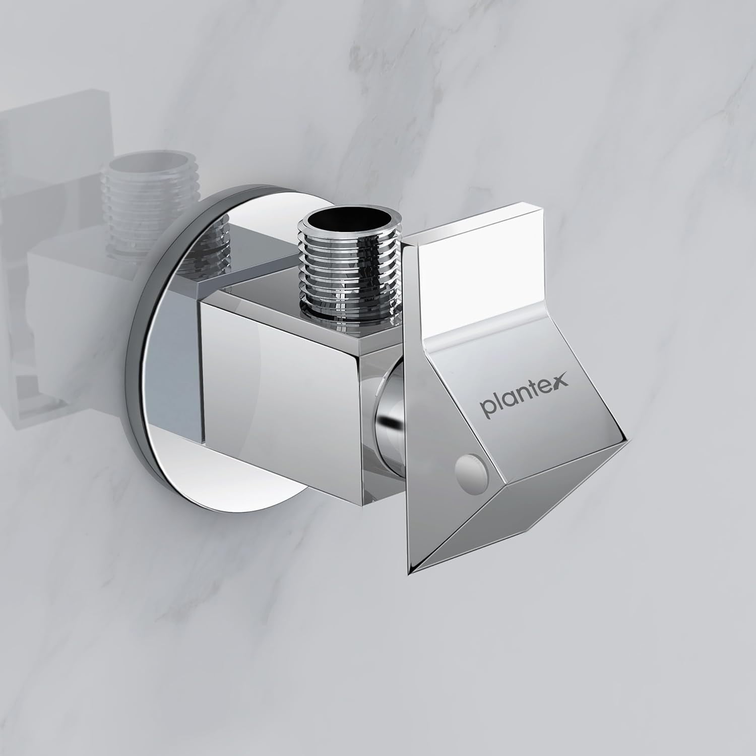 Plantex Pure Brass PRI305 Angle valve with Teflon tape and Brass Wall ...