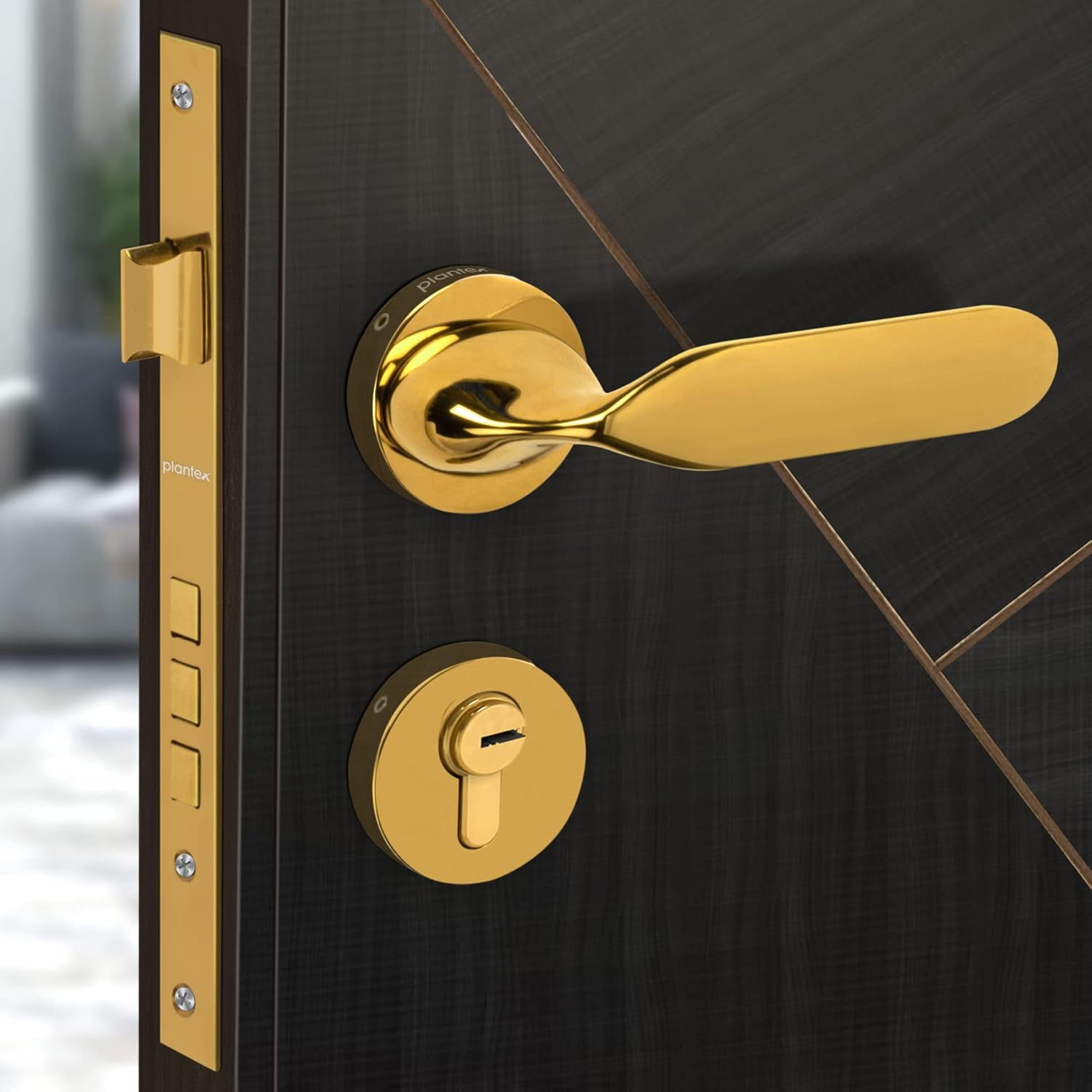 Plantex Triple Security Door Lock for HomeMain Door Lock Set with 3 ...