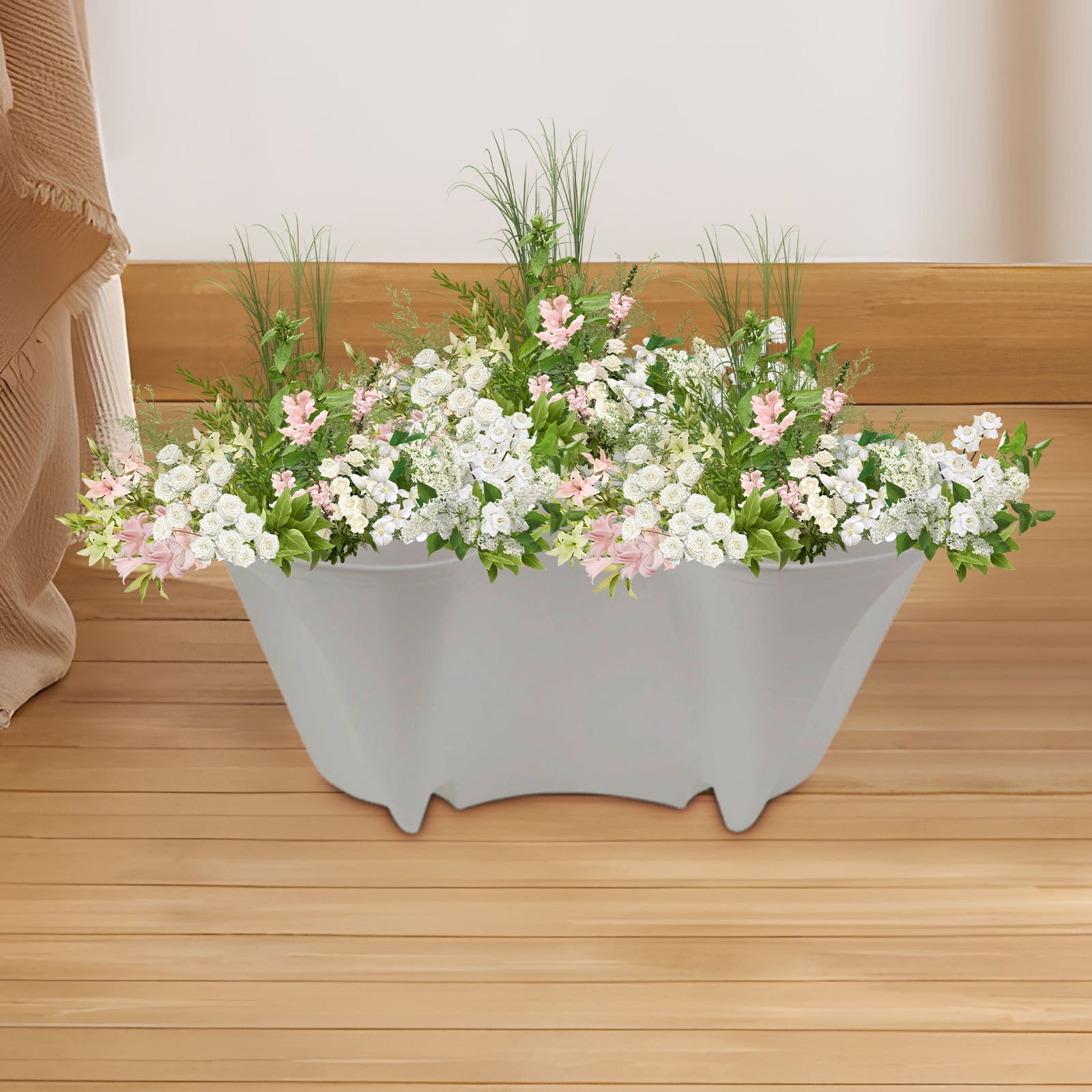 Planting Basin Can Stack Plastic Strawberry Basin with Three Petals ...