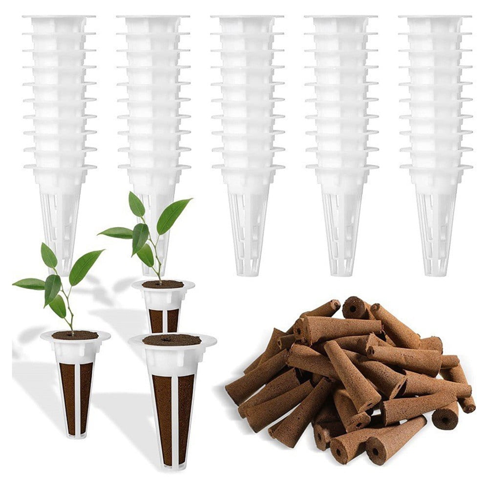 Planting Kit with Soilless Grow Sponges and Planting Baskets - for ...