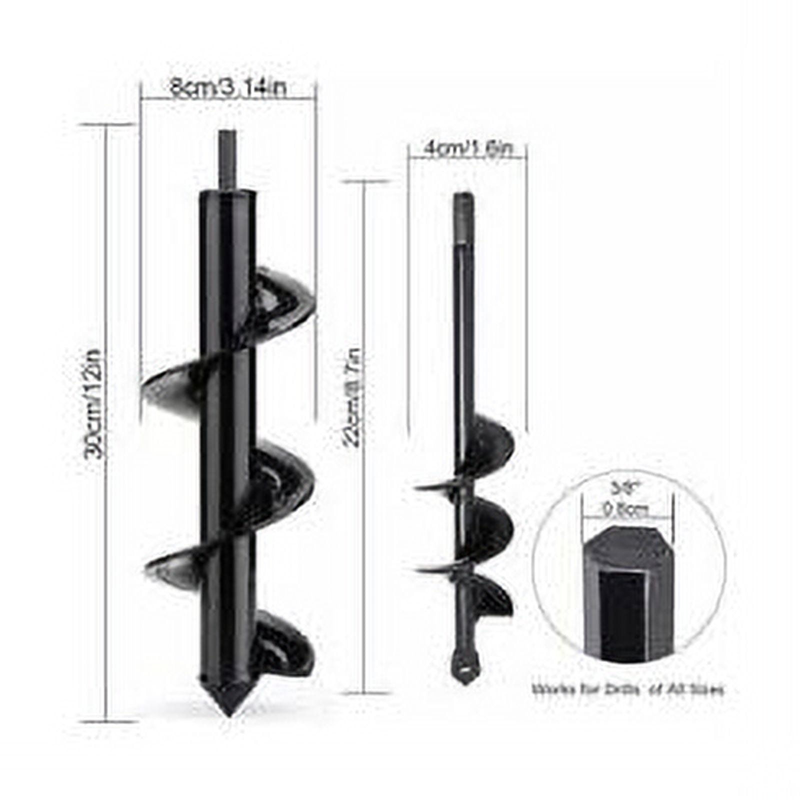 Planting Tool With Extended Size For Back Support, Non-Slip Hex Drive ...