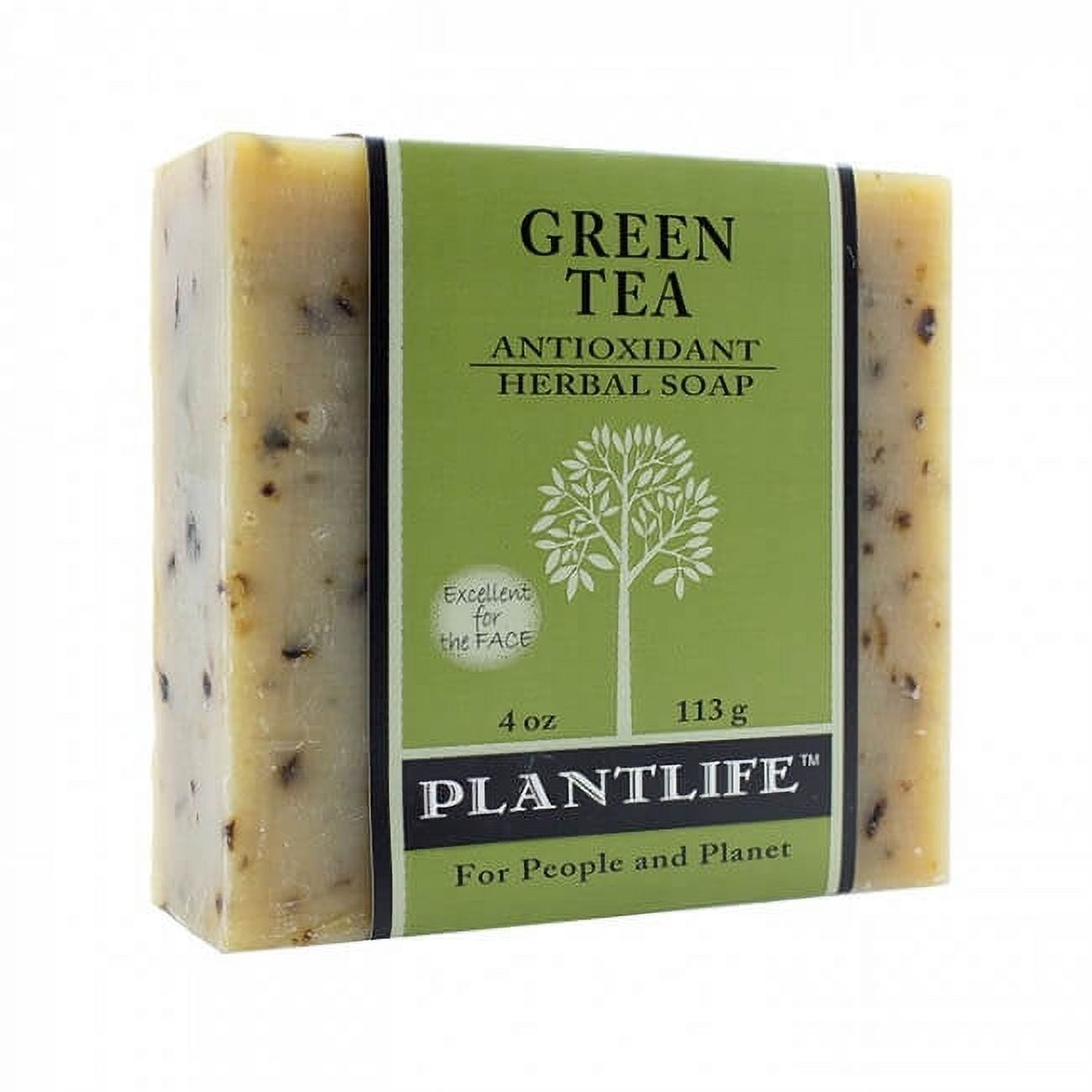 Plantlife Green Tea Bar Soap - Moisturizing and Soothing Soap for Your ...