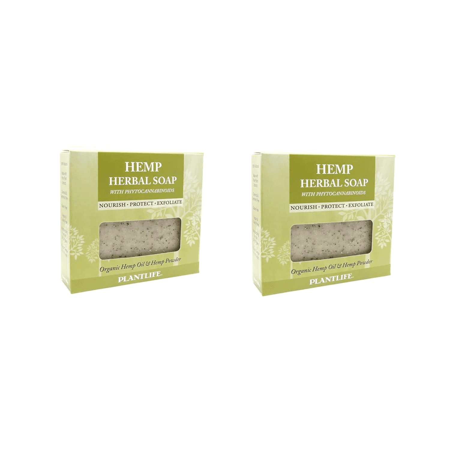 Plantlife Hemp Bar Soap 2 Pack, 4 oz Each – Moisturizing, Plant-Based ...